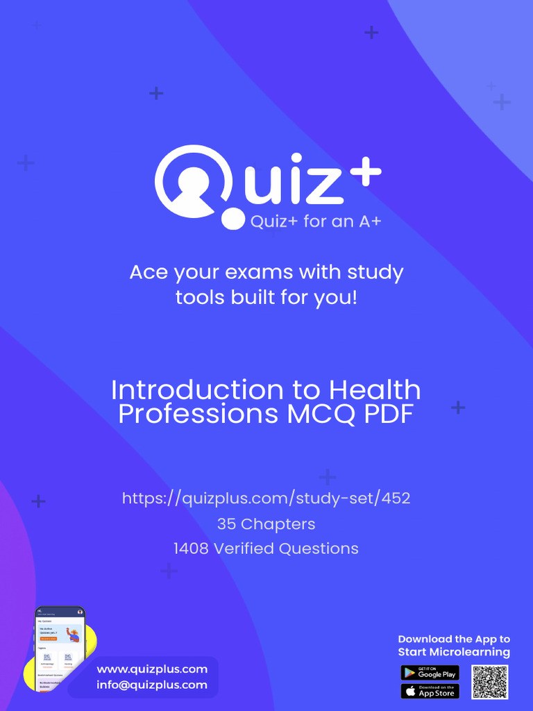 Health Professions MCQ Study Guide | PDF | Heart | Endocrine System