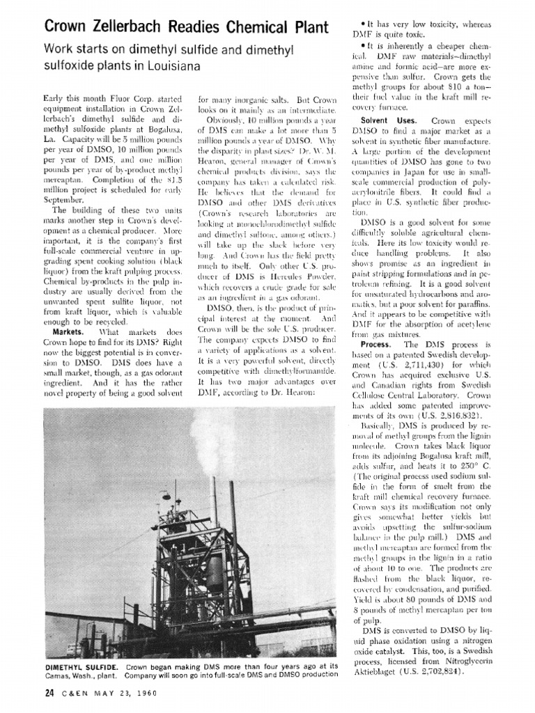 Crown Zellerbach DMS and DMSO Plant Launch | PDF | Polyvinyl Chloride ...