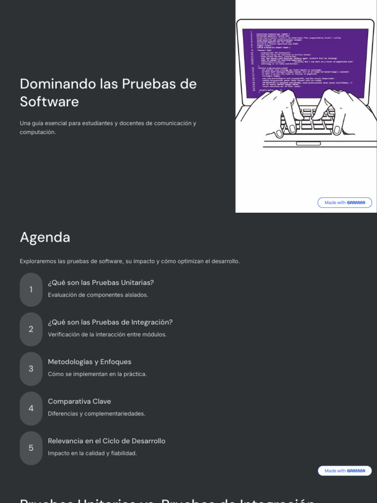 Guía de Pruebas de Software Esenciales | PDF | Software | Pruebas de ...
