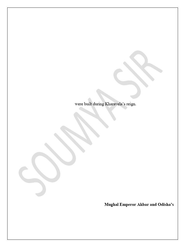 Odisha History: Events, Rulers, Culture | PDF