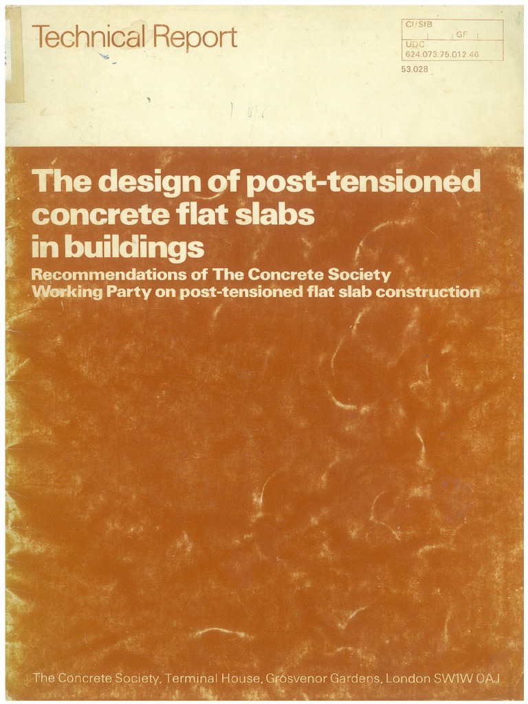 The Design of Post-Tensioned Concrete Flat Slabs in Buildings by ...