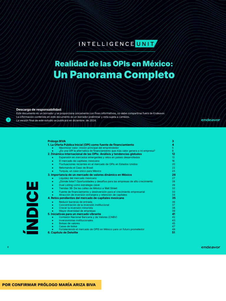Realidad de Las OPIs en México | PDF | Bolsa | Business
