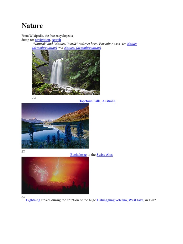 Nature: Navigation Search | PDF | Lake | Oceans