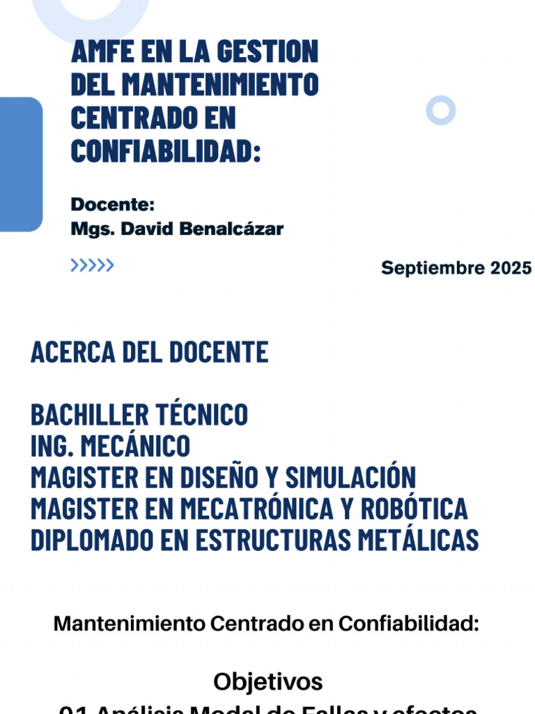 Mantenimiento Centrado en Confiabilidad | PDF