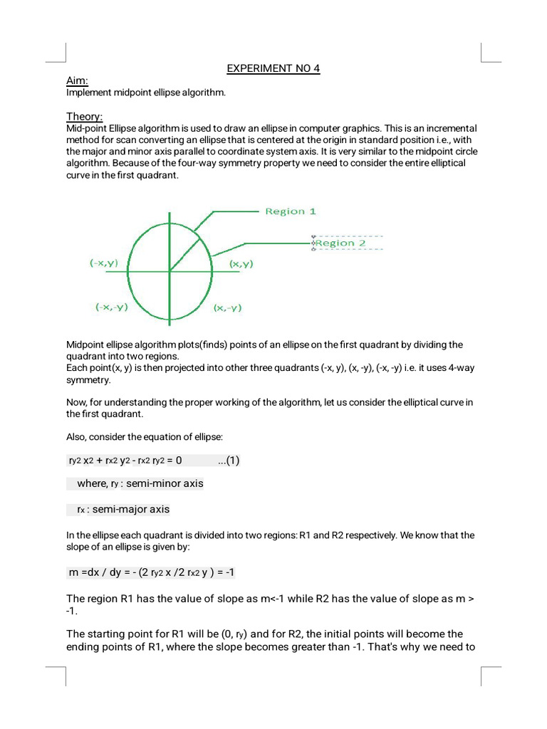 Converted EXPT4 Writeup | PDF | Ellipse | Mathematical Physics