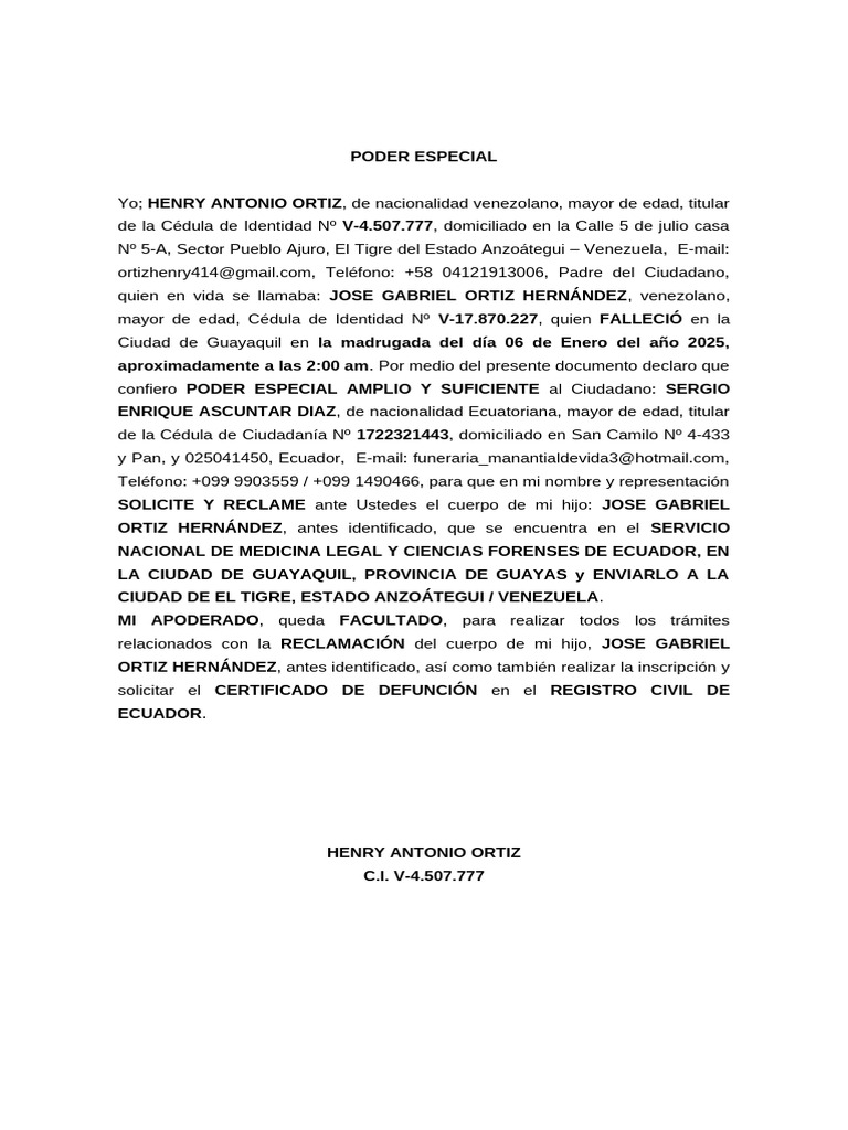 Poder Especial | PDF