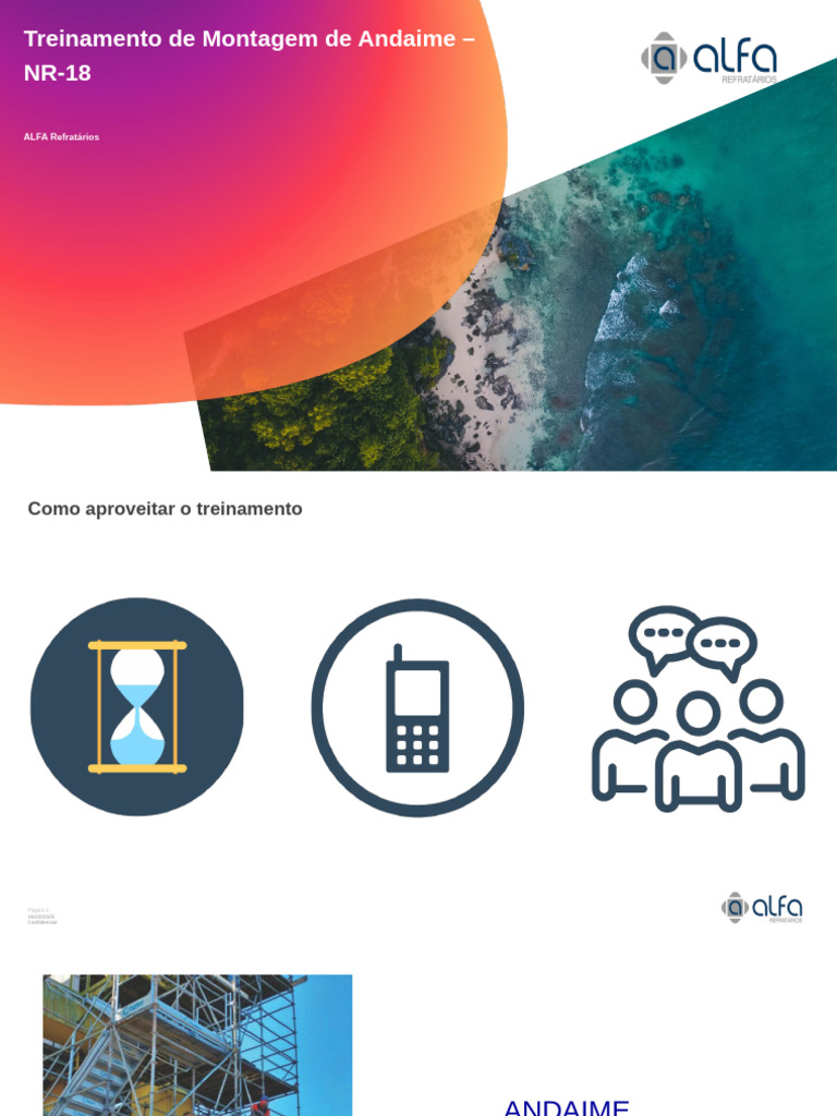 Treinamento de Montagem de Andaime NR-18 | PDF | Andaime