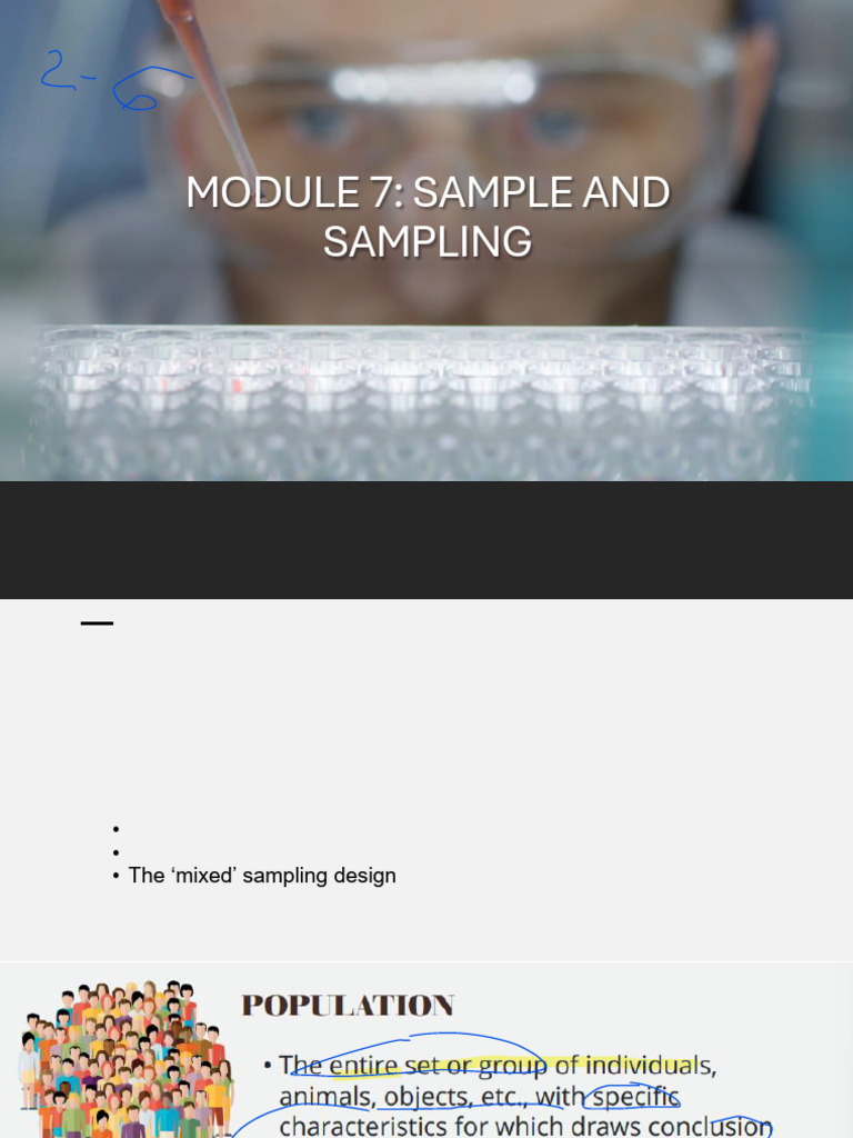7 Module 7 Sample and Sampling Slides | PDF | Sampling (Statistics) | Statistics