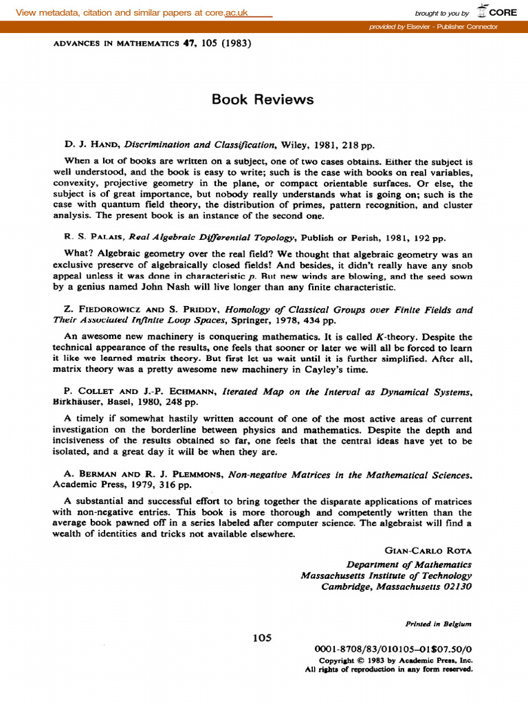 Non - Negative - Matrices - in - The - Mathematica 2 | PDF | Field ...