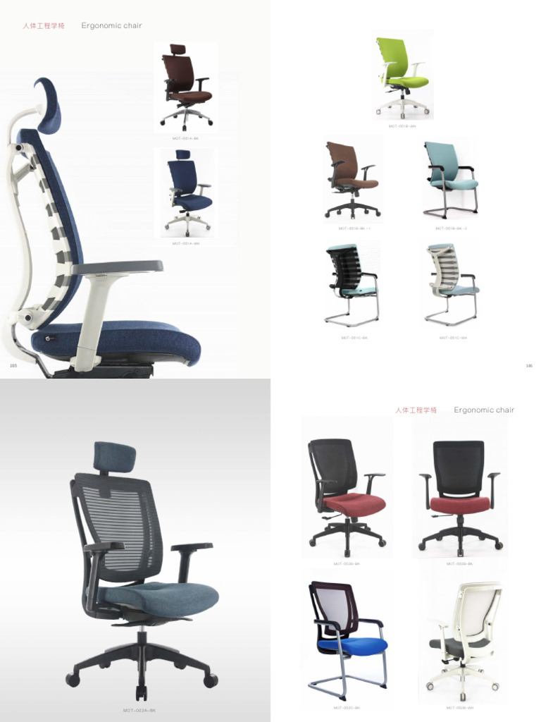 Ergonomic Office Chair Collection | PDF | Chair | Furniture