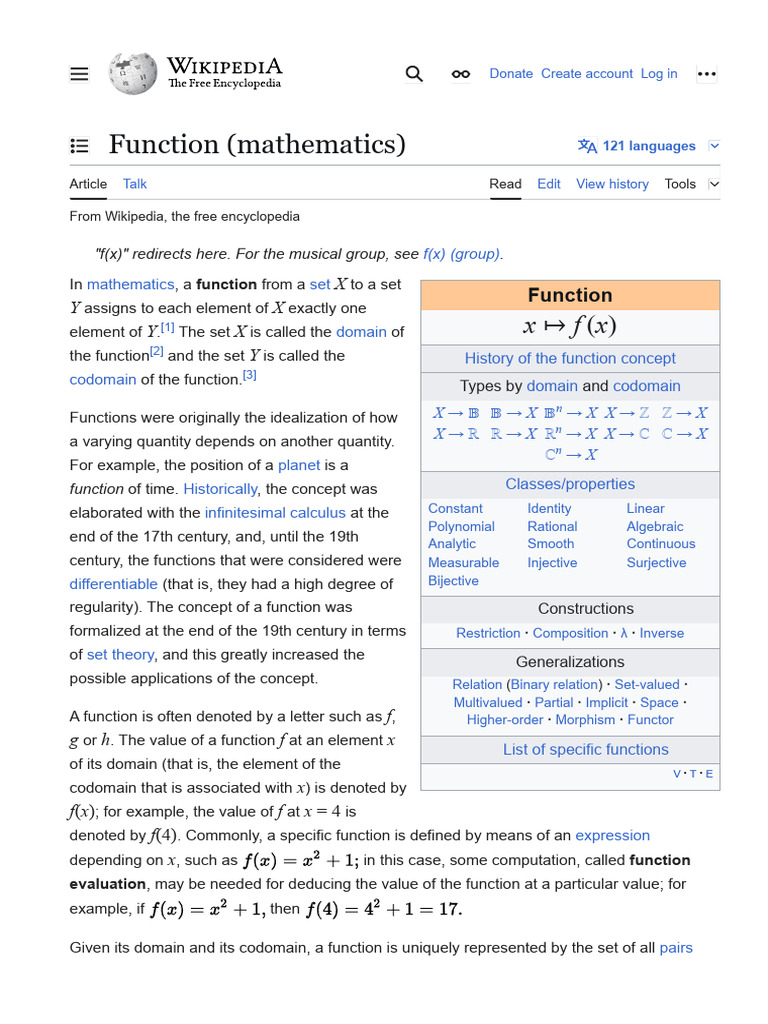En Wikipedia Org Wiki Function (Mathematics) ... | PDF | Function ...