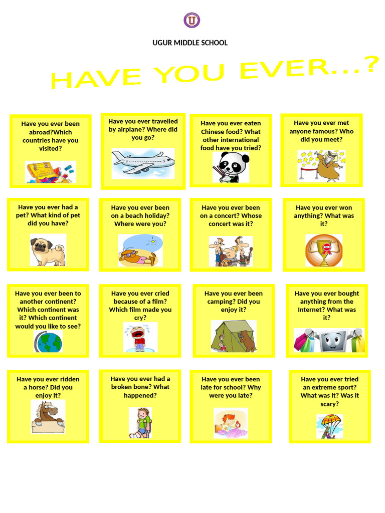6 12 5 Have You Ever Speaking Cards Conversation | PDF