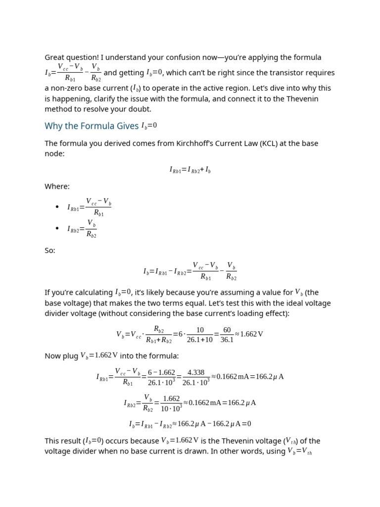 (3a) Problema Divizor Baza Si Ib (Thevenin) | PDF | Electrical Circuits ...