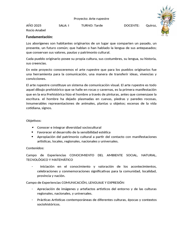 Proyecto de Arte Rupestre Aborigen | PDF | Arte roquero | Pinturas