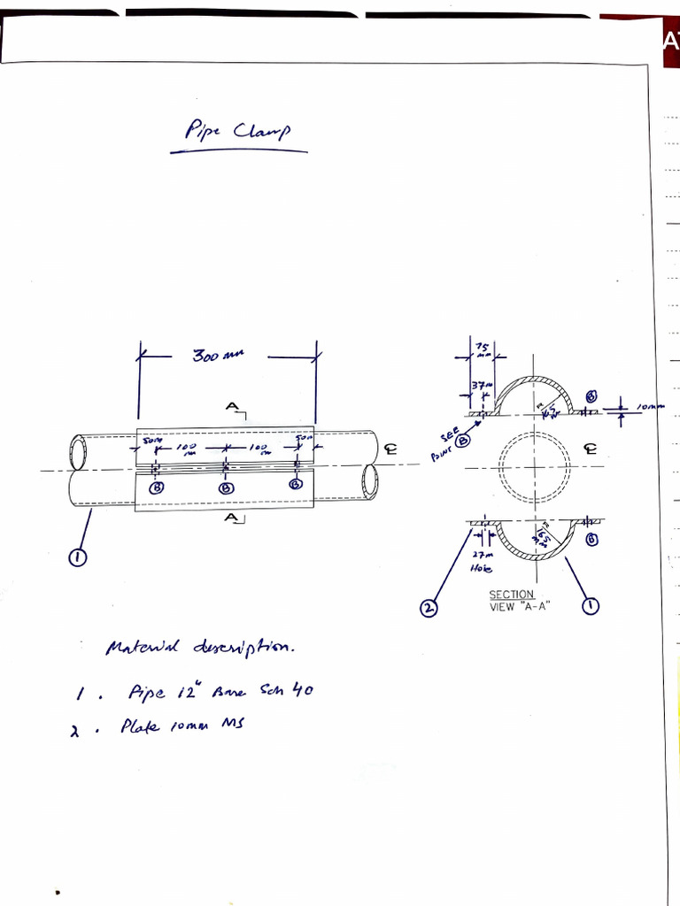 Pipe Clmap 12" For K-39 Flare Line | PDF