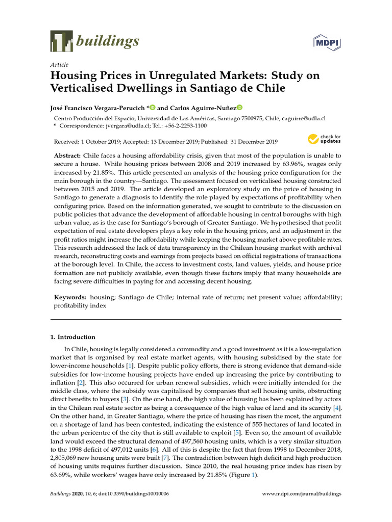 Housing Prices in Santiago, Chile: Analysis | PDF | Internal Rate Of ...