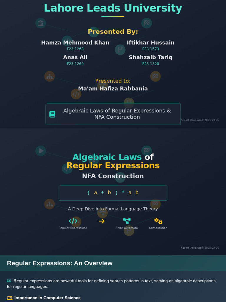 Algebraic Laws of Regular Expressions | PDF | Mathematics | Formalism ...