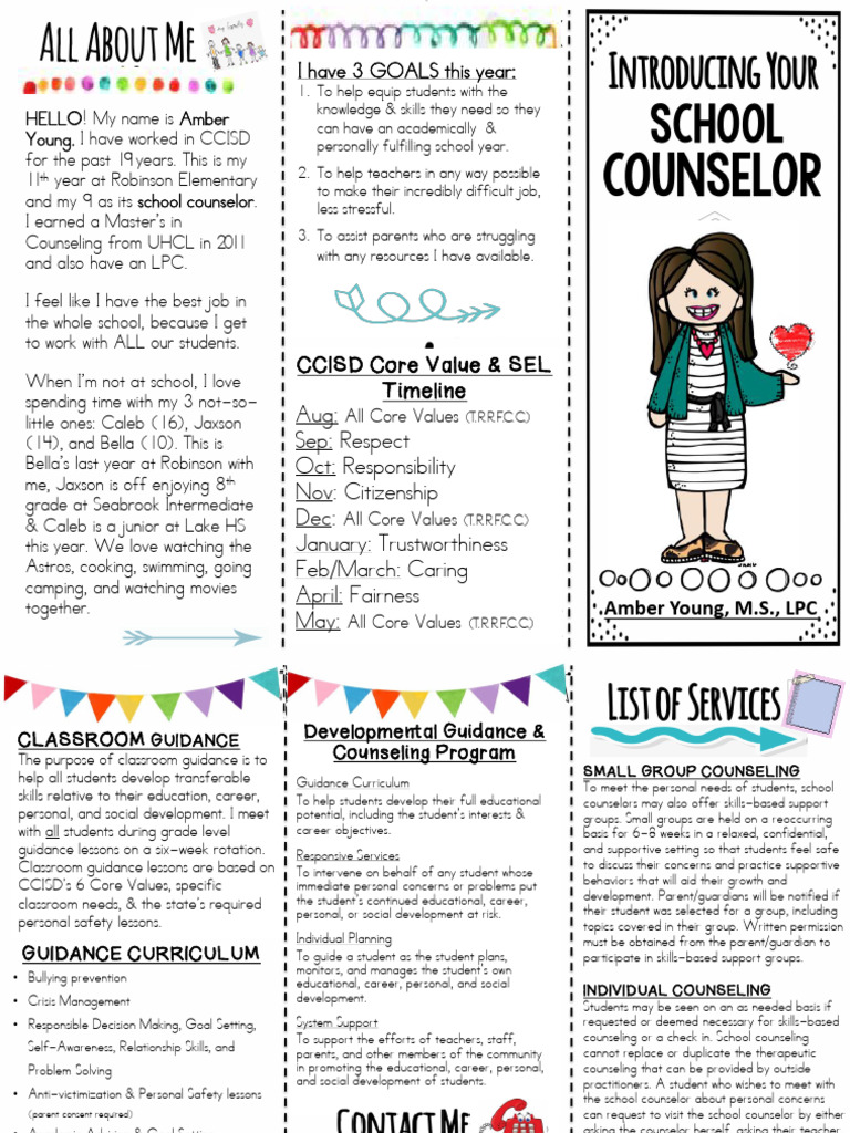 2025-26 Counseling Disclosure | PDF | School Counselor | Behavior Modification