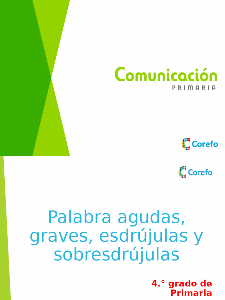 37-55 Palabra Agudas, Graves, Esdrújulas y Sobresdrújulas | PDF