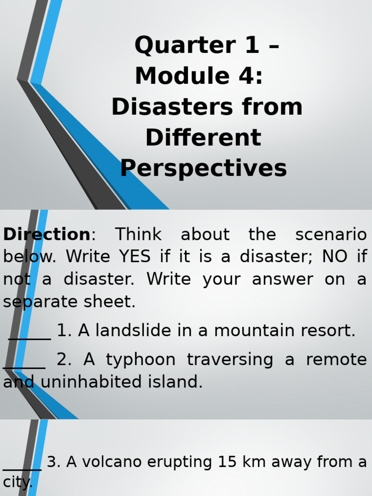 Perspectives on Disasters and Their Impact | PDF | Natural Disasters ...