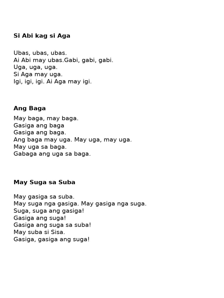 Rediang Materials Filipino | PDF