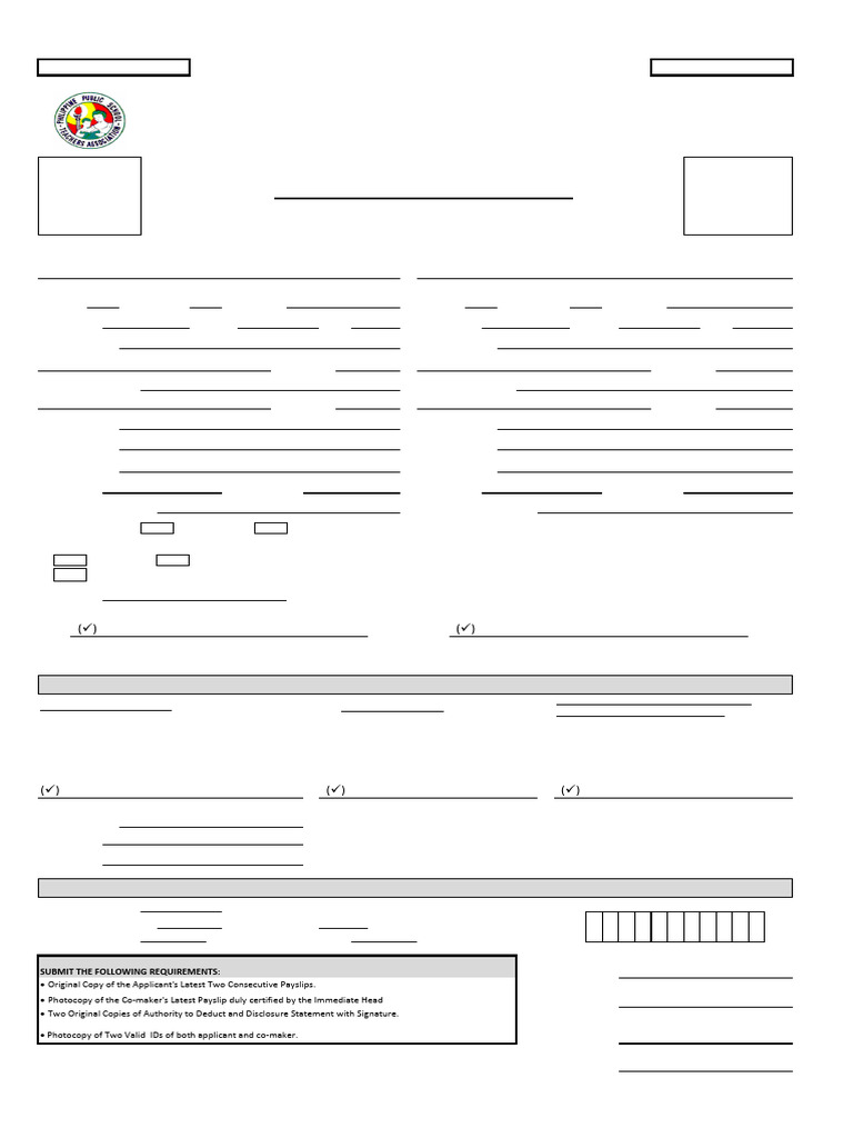 Sariling Sikap Loan Application Form | PDF | Loans | Interest