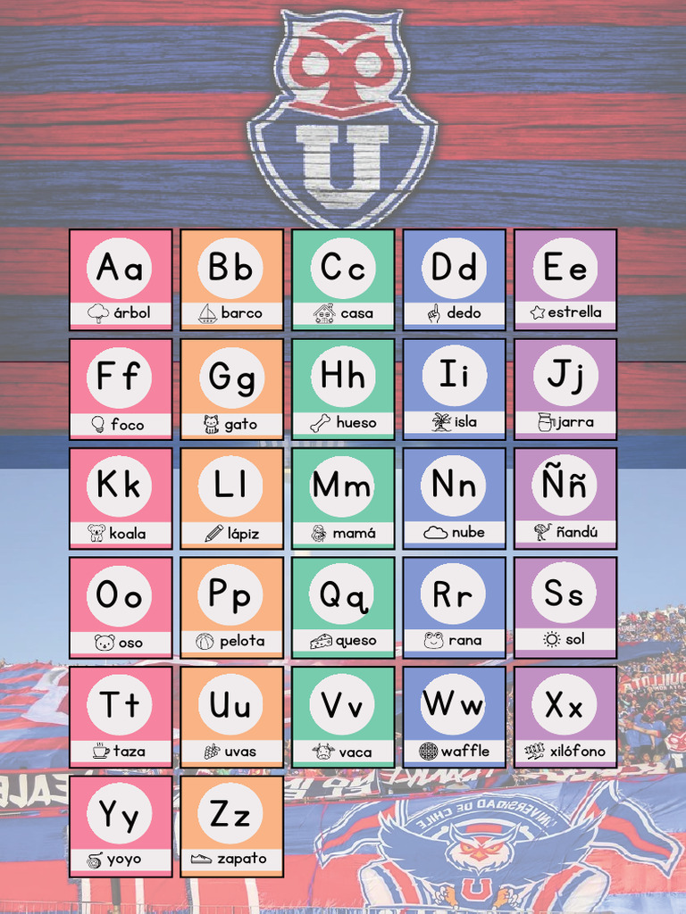 Póster Eeducativo Abecedario Ilustrado Colorido | PDF