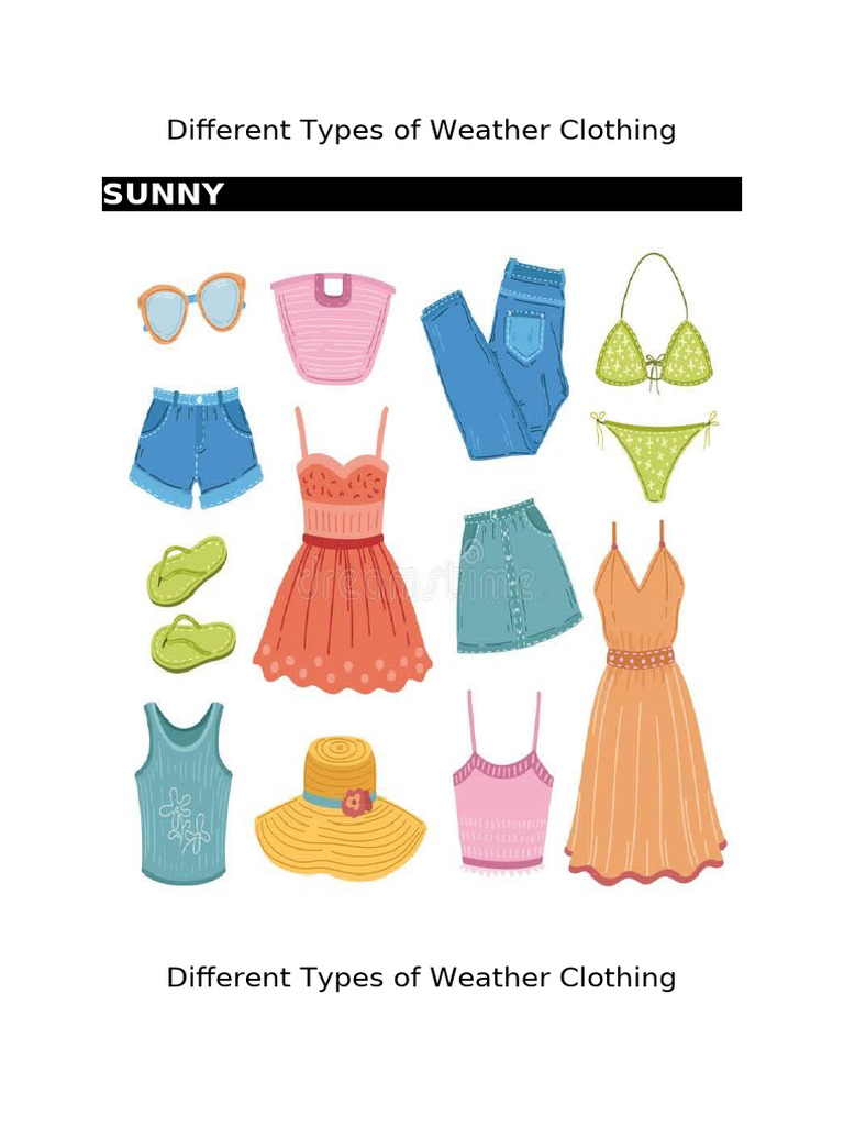 Weather Clothing Guide for Kids | PDF
