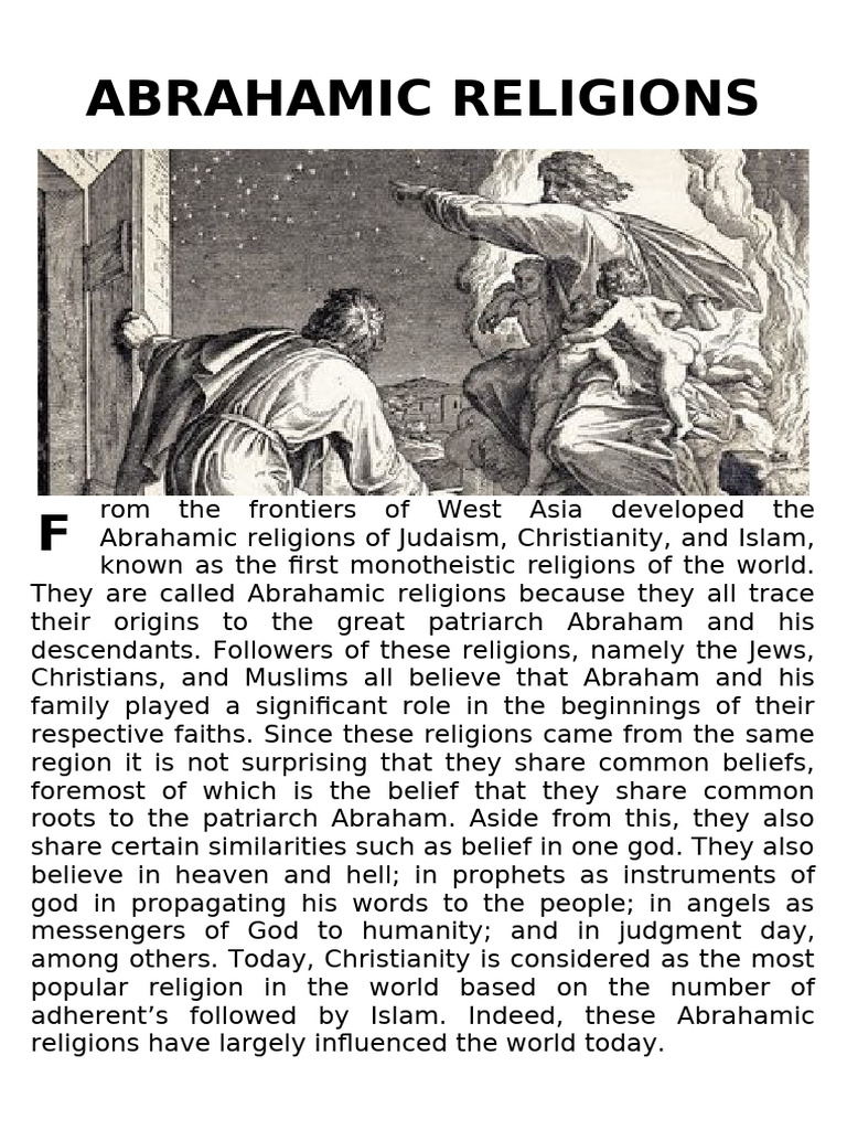 Abrahamic Religions | PDF