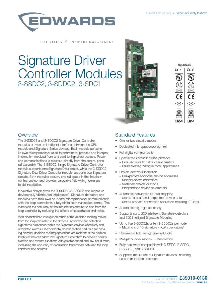 E85010-0130 - Signature Driver Controller Modules | PDF | Sensor ...