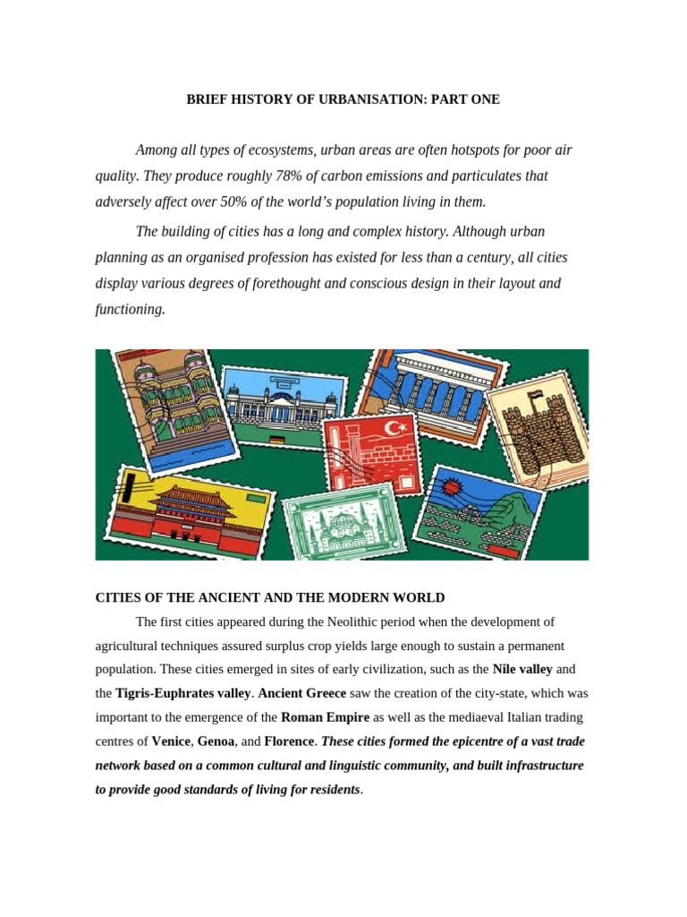 History of Urbanization and Design | PDF | City | Urban Design