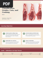 Lamb Meat Yield and Cutting Guide | PDF | Lamb And Mutton | Animal Killing