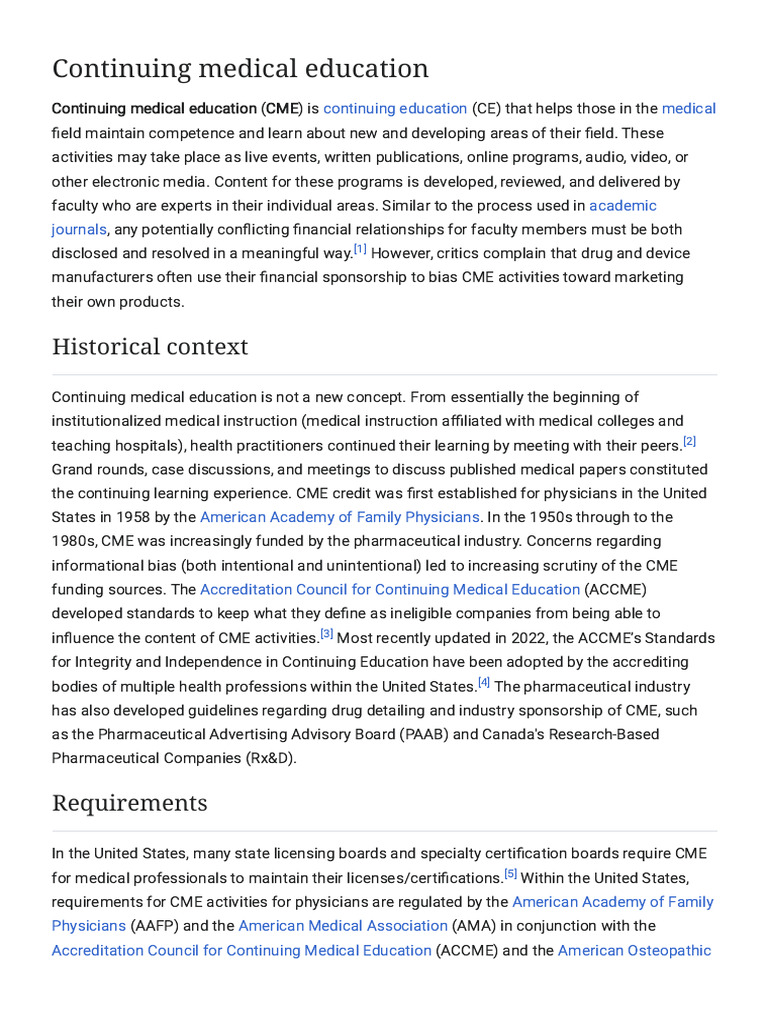 Understanding Continuing Medical Education | PDF | Health Care | Medicine