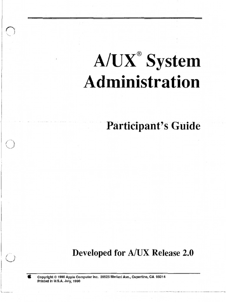 Apple Aux 20 Support Training | PDF | Bracket | Superuser