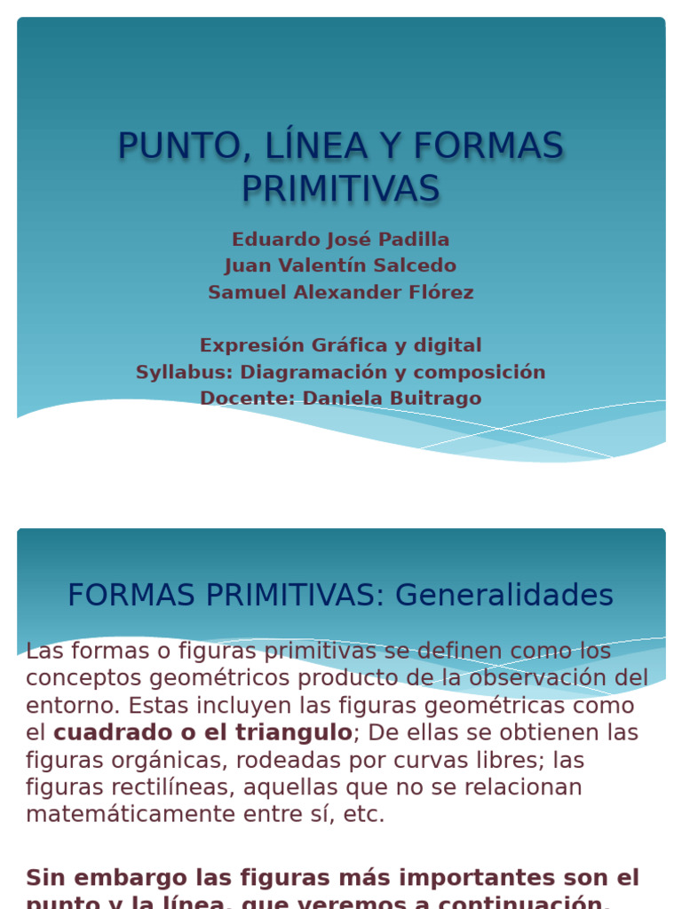Punto, Línea y Formas Primitivas | PDF