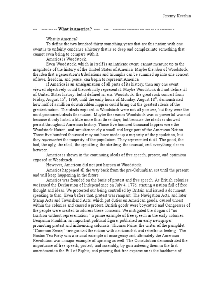 What Is America | PDF | The United States | First Amendment To The ...
