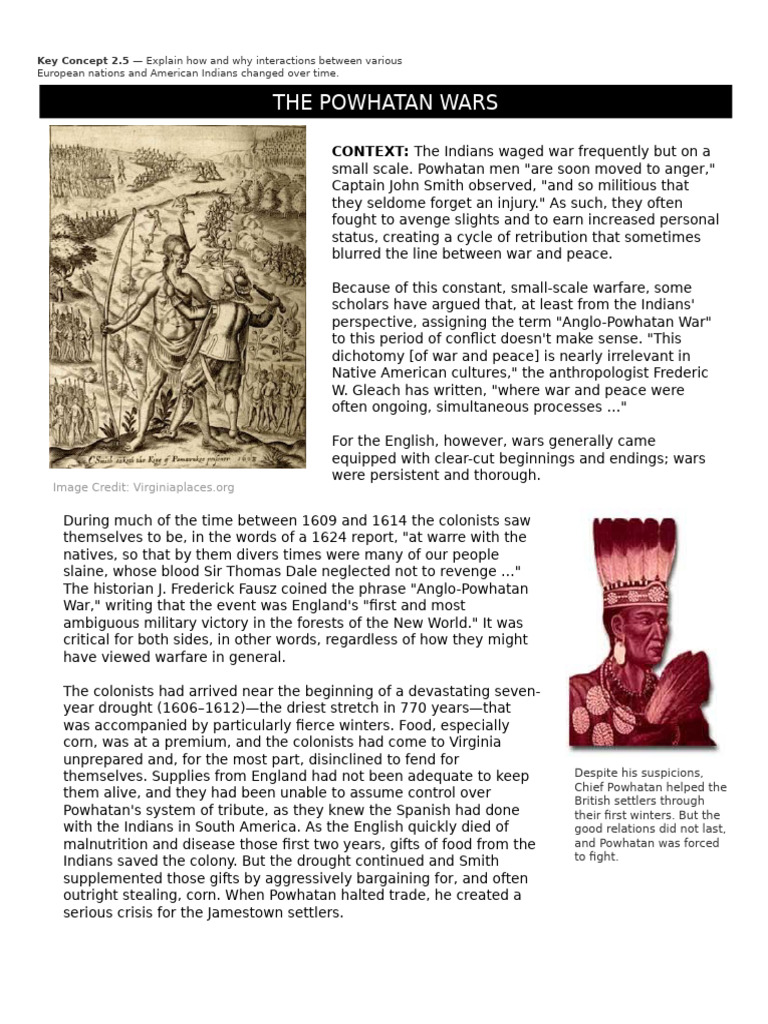 Reading - Conflict and Cooperation With Native Americans | PDF ...