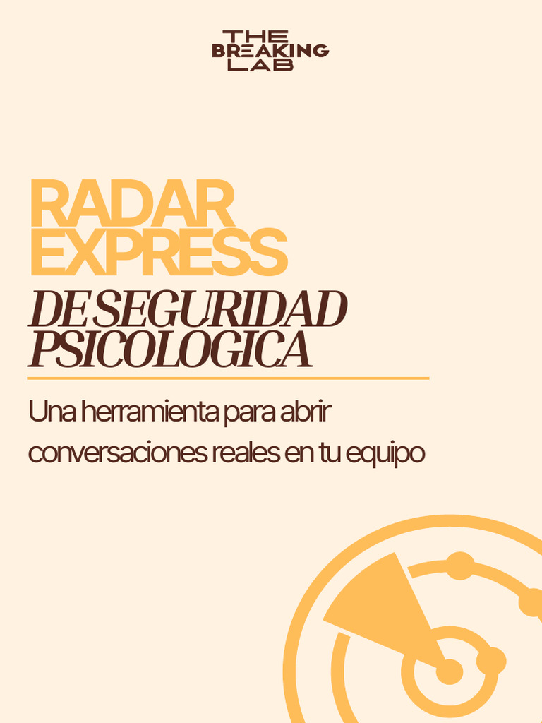 TBL - Radar Express de Seguridad Psicológica | PDF