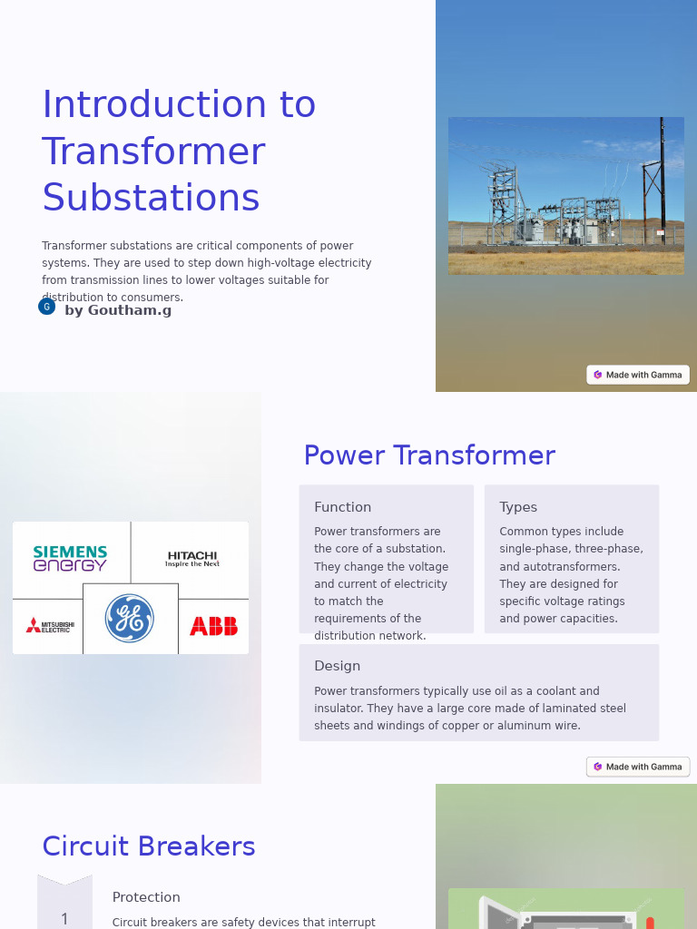 Introduction To Transformer Substations | PDF | Transformer | Switch