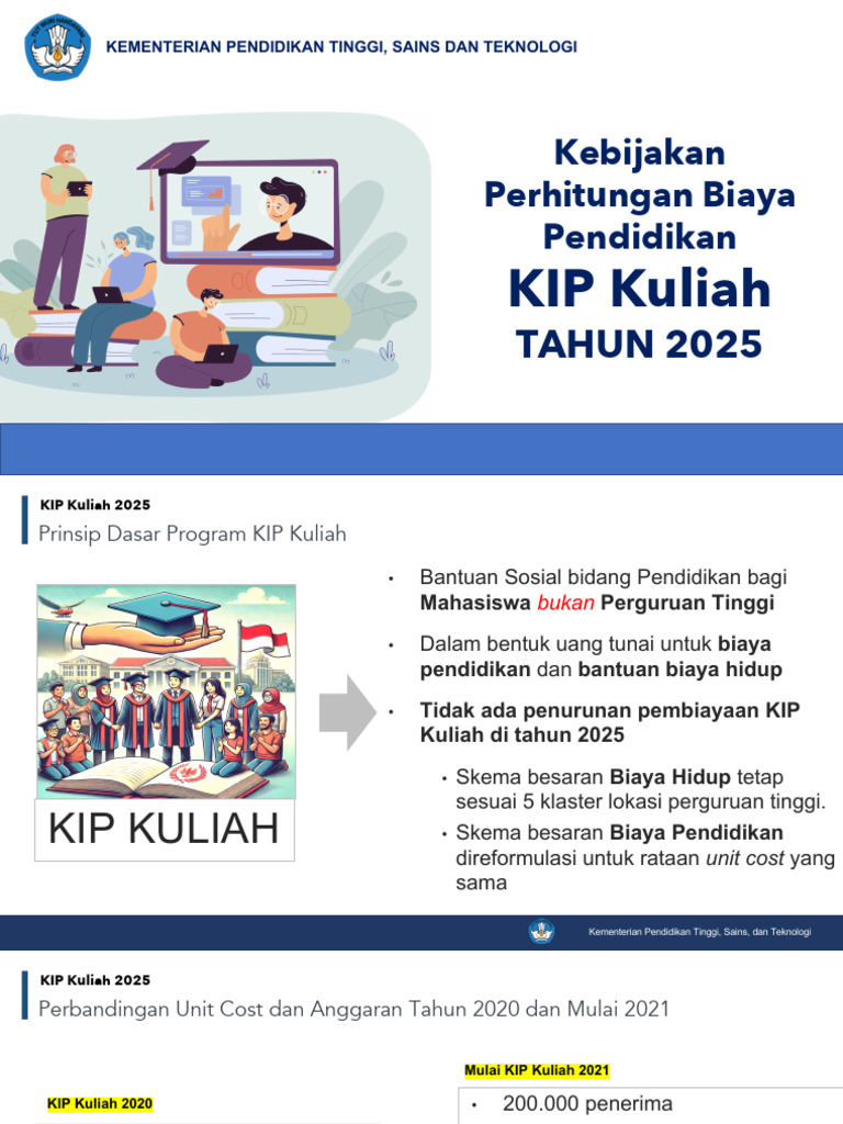 Materi Perhitungan Biaya Pendidikan KIPK 2025 | PDF