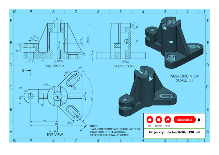 Project Part Engine Job Sheet CAD Autodesk Inventor 2026 Inventor 2025 ...