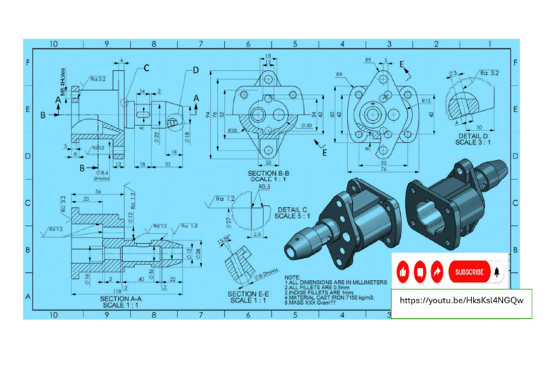 Motor Starter Body Job Sheet CAD Autodesk Inventor 2026 Inventor 2025 | PDF