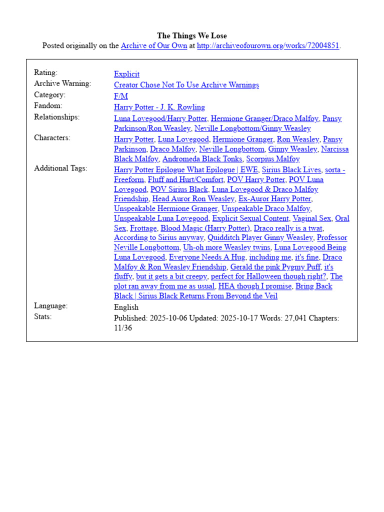 The_Things_We_Lose | PDF | Harry Potter