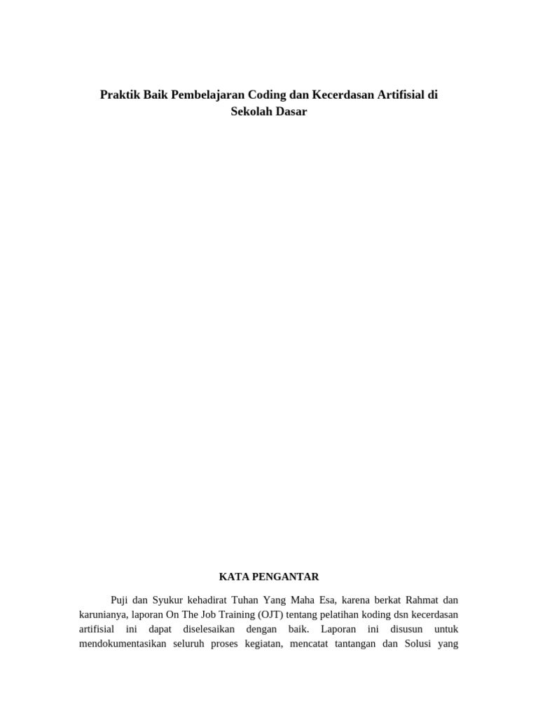 Laporan Praktik Baik Coding AI Serafina Naben | PDF