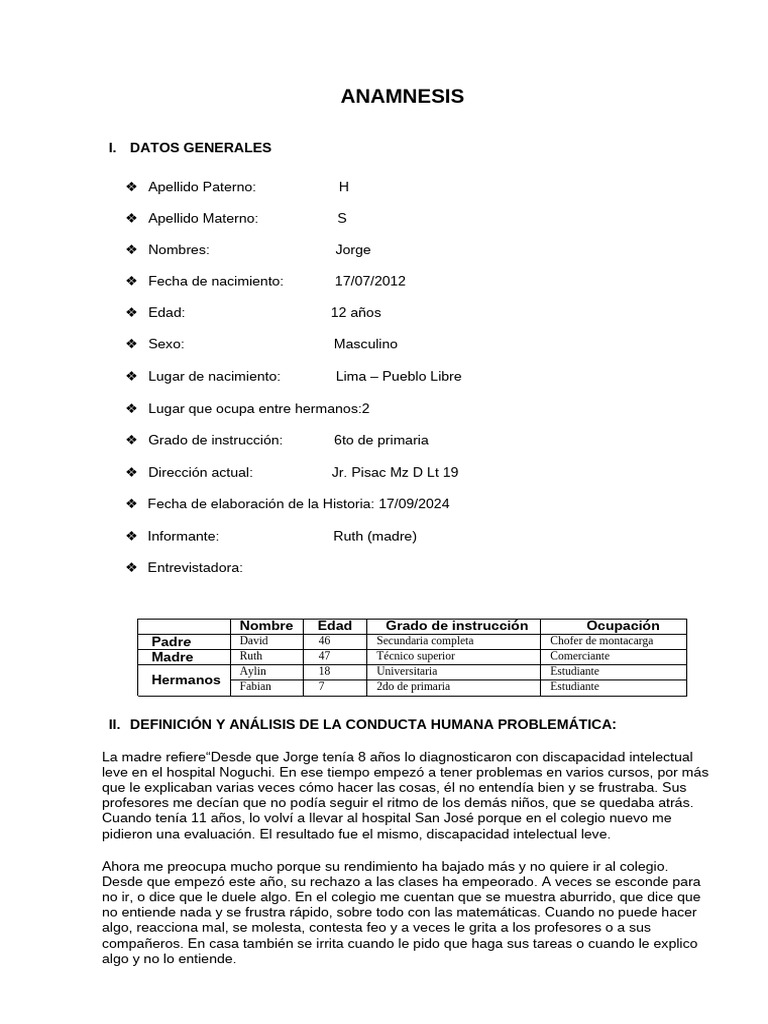 Anamnesis Actual | PDF | Parto | El embarazo