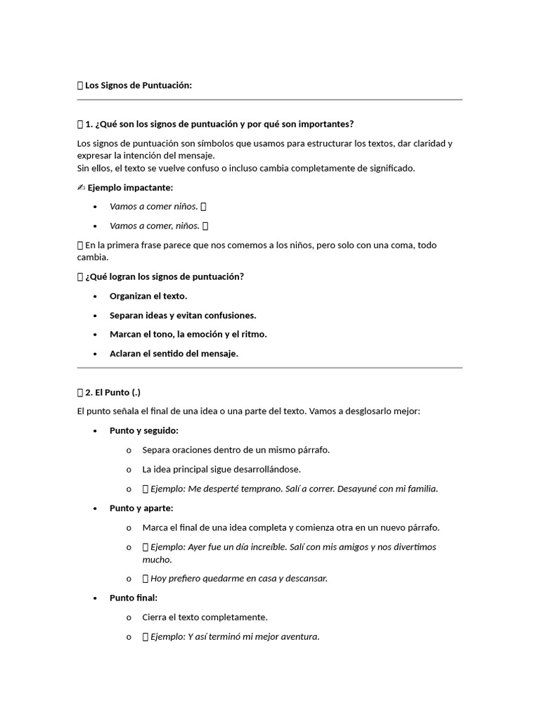 Signos de Puntuación: Guía Esencial | PDF | Coma | Puntuación