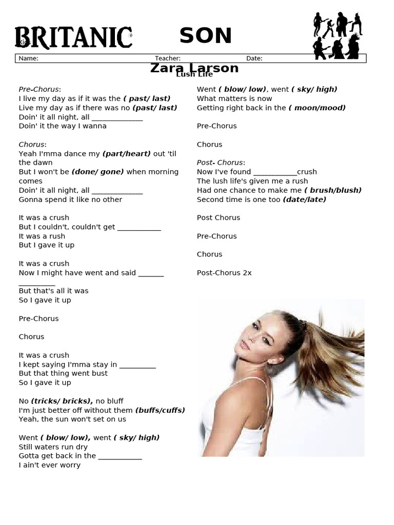 Zara Larson - Lush Life | PDF | Songs | Popular Music