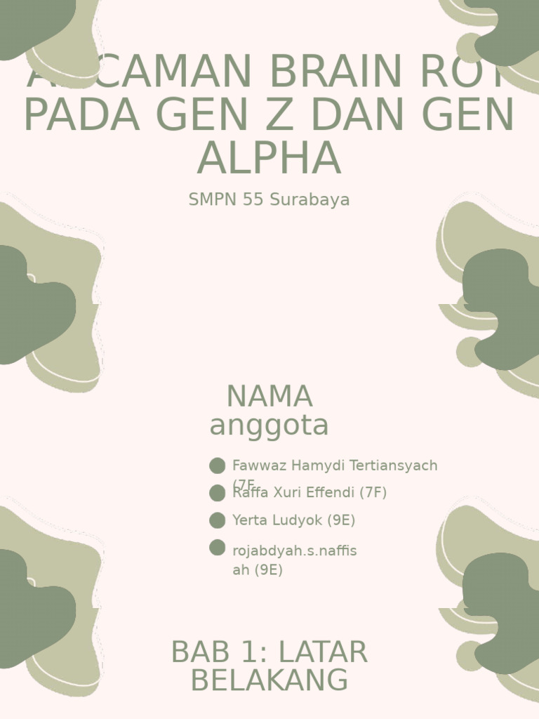 Dampak Brain Rot pada Gen Z dan Alpha | PDF