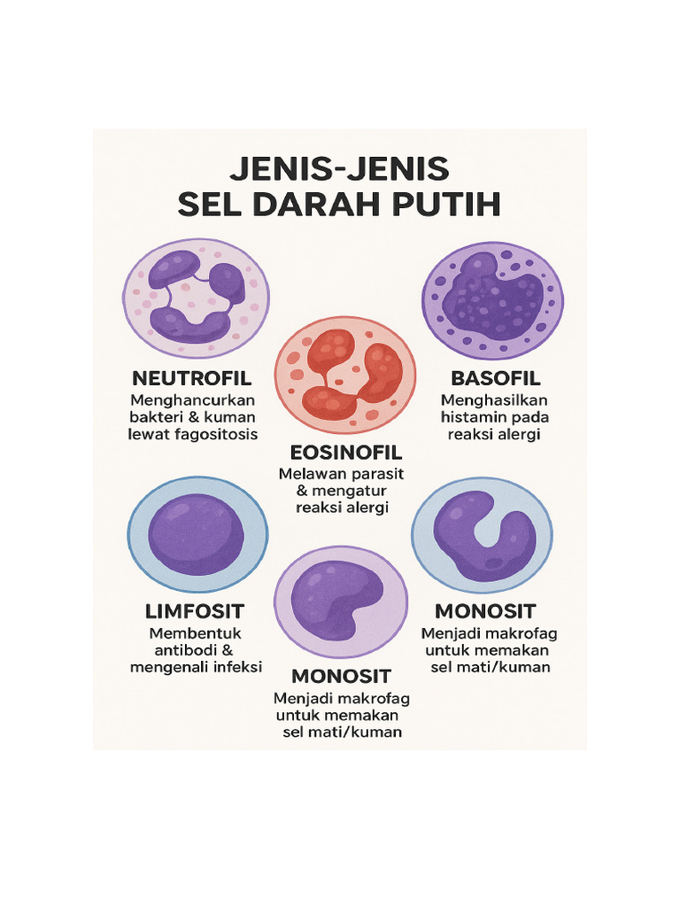 Jenis Jenis Sel Darah Putih Rachel | PDF