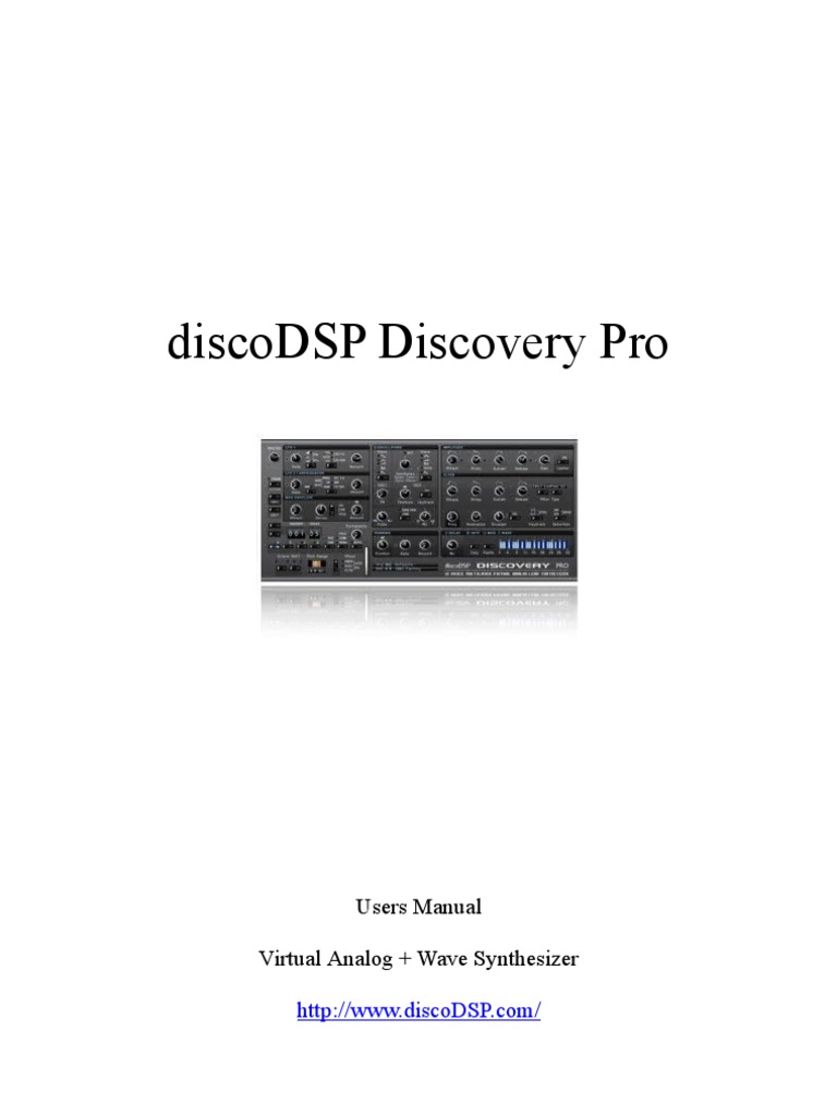 Discovery Pro Users Manual | PDF | Synthesizer | Low Pass Filter